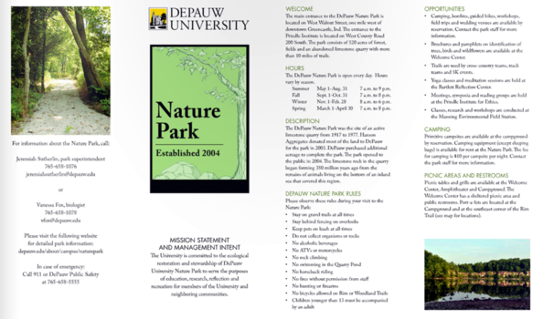On-line brochures - DePauw University